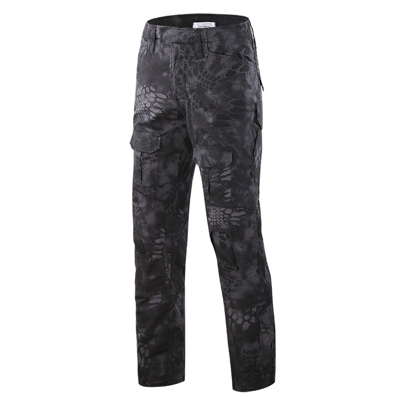 WildKing Men's X9 Military Tactical Cargo Black Python Pants