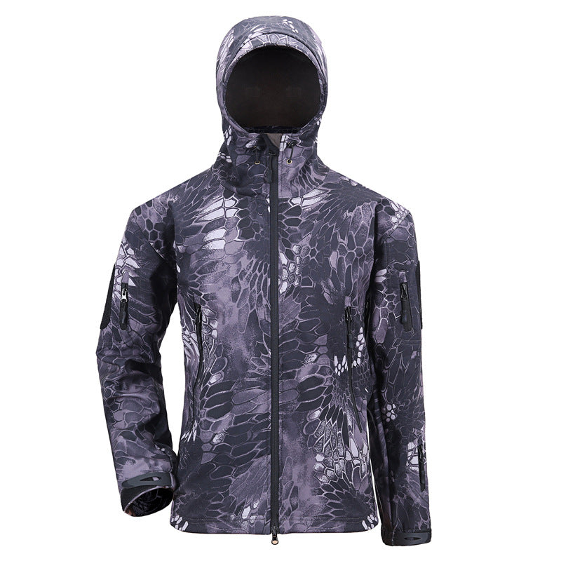 WildKing Men's Outdoor Hiking Hunting Fleece Tactical Python Camouflag